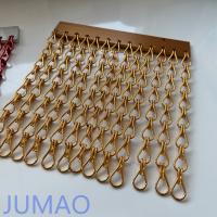 China Flexible Space Partition Metal Chain Link Curtains Ideal For Decorative Installations for sale