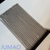 China Decorative Metal Bead Ball Curtain 70in 8mm Room Divider Partition for Commercial Spaces for sale