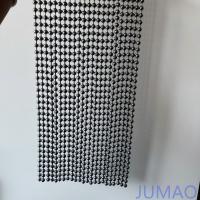 China Jumao 70 Inch Metal Bead Ball Curtains 8mm Round Beads Steel Decorative Room Divider for sale