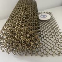 China Stainless Steel Metal Mesh Curtain 2.0mm Diameter Corrosion Resistant Weatherproof Decorative Partition 2m x 4m for sale