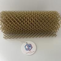 China Stainless Steel Metal Mesh Curtain 2.0mm Diameter Corrosion Resistant Weatherproof Decorative Partition 2m x 4m for sale