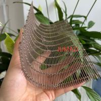 China Strip Woven Decorative Metal Mesh for Architectural Room Partition 1.5mm-12mm for sale