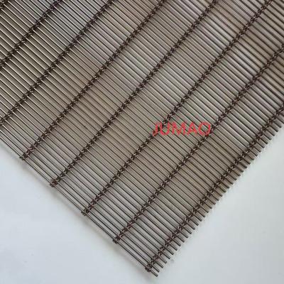 China Strip Woven Decorative Metal Mesh for Architectural Room Partition 1.5mm-12mm for sale