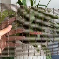China Strip Woven Decorative Metal Mesh for Architectural Room Partition 1.5mm-12mm for sale