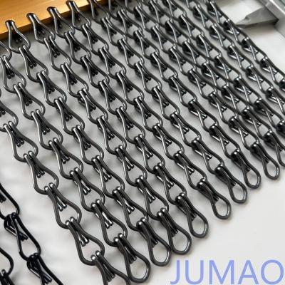 China JUMAO Metal Chain Link Curtains 1.5mm-2.0mm Wire High Corrosion Resistance for Decorative Room Dividers for sale
