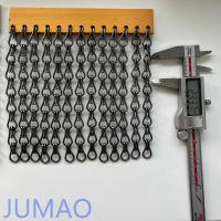 China Aluminum Metal Chain Link Curtains 1.5mm-2mm Wire for Doorways Windows Space Dividers for sale