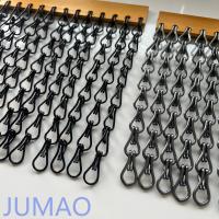 China Aluminum Metal Chain Link Curtains 1.5mm-2mm Wire for Doorways Windows Space Dividers for sale