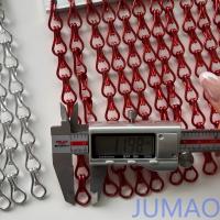 China Various Decorative Metal Chain Link Curtains With Customized Images For Unique Visual Effects for sale