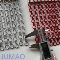 China Various Decorative Metal Chain Link Curtains With Customized Images For Unique Visual Effects for sale