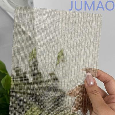 China Furniture Decorative Mesh Laminated Glass Panels Introduces Warmth Brilliance To Interiors for sale