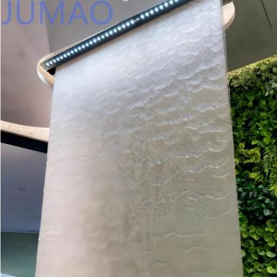 China Stainless Steel Water Curtain Metal Mesh For Hotel Lobby And Wedding Stage Background for sale