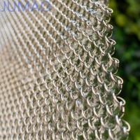 China Stainless Steel Water Curtain Metal Mesh For Hotel Lobby And Wedding Stage Background for sale