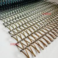 China 304 Stainless Steel Decorative Architectural Mesh  Spiral Metal Mesh Partition for sale