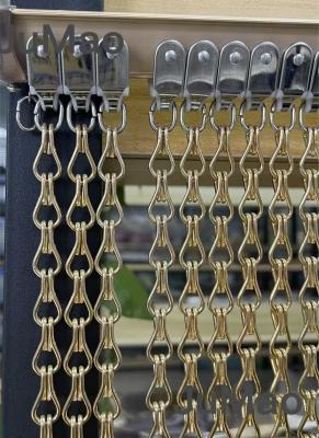 China Flexible Corrosion Resistant Aluminum Chain Curtains with High Permeability for Space Partition for sale