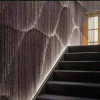 China Customizable Color Corrosion Resistant Lightweight Aluminum Chain Link Curtains for Modern Spaces for sale