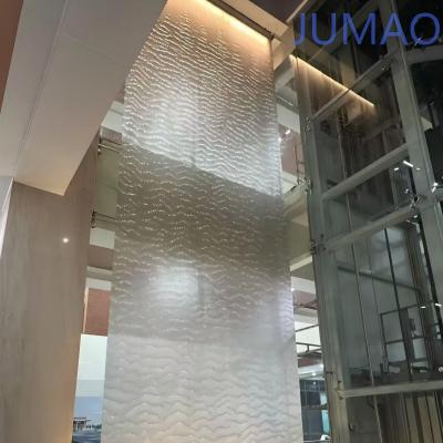 China Indoor Decorative Metal Water Curtain Mesh For Shopping Mall Entrance for sale