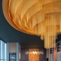 China Spiral Metal Mesh Decorative Architectural Mesh Privacy Partition Ceiling for sale