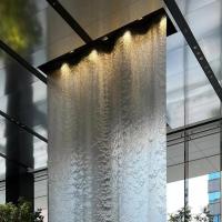 China Woven Stainless Steel Mesh Stainless Steel Water Curtain Waterscape Sculpture for sale