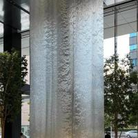 China Woven Stainless Steel Mesh Stainless Steel Water Curtain Waterscape Sculpture for sale