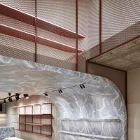 China Modern Decorative Expanded Metal Mesh Architectural Mesh Indoor Curved Stair Balustrade Panel for sale