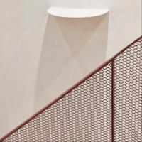 China Custom Curved Decorative Expanded Metal Mesh Indoor Curved Partition Architectural Mesh for sale