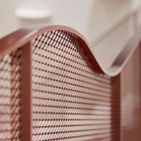 China Custom Curved Decorative Expanded Metal Mesh Indoor Curved Partition Architectural Mesh for sale
