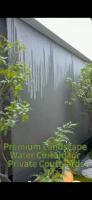 China Stainless Steel Water Curtain with LED Light Stainless Steel Mesh Water Screen for High-End Landscape for sale