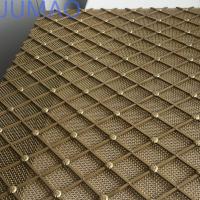 China New Pattern Decorative Woven Metal Mesh Custom Size Color For Wall Cabinet Space Divider for sale