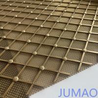 China New Pattern Decorative Woven Metal Mesh Custom Size Color For Wall Cabinet Space Divider for sale