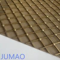 China New Pattern Decorative Woven Metal Mesh Custom Size Color For Wall Cabinet Space Divider for sale