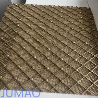 China New Pattern Decorative Woven Metal Mesh Custom Size Color For Wall Cabinet Space Divider for sale