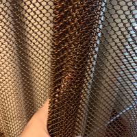 China Sliding Track Metal Mesh Curtain With Custom Color For Interior Divider And Waterfall Water Curtain for sale