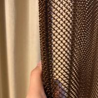 China Sliding Track Metal Mesh Curtain With Custom Color For Interior Divider And Waterfall Water Curtain for sale