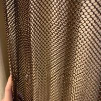 China Sliding Track Metal Mesh Curtain With Custom Color For Interior Divider And Waterfall Water Curtain for sale