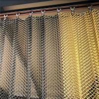 China 1mm Aperture Aluminum Metal Mesh Curtain Decorative Metal Screen For Space Partition Wall Divider for sale