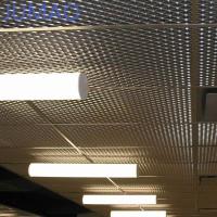 China Diamond Shaped Openings Expanded Mesh For Facade Design And Interior Partitions for sale