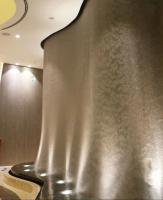 China Curved Indoor Design Water Curtain For Reception Feature Decoration for sale