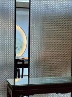 China High Transparency Glass Laminated Metal Mesh With Multiple Mesh Styles Available for sale