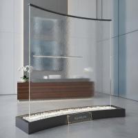 China Curved Indoor Design Water Curtain For Reception Feature Decoration for sale
