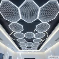 China Hexagonal Expanded Metal Panels For Indoor Ceiling Decoration for sale