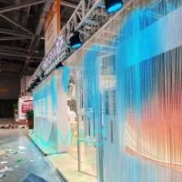 China Anodized Aluminum Metal Chain Link Curtains 9*16mm Mesh for Exhibition Hall Partition and Metal Mesh Curtains for sale