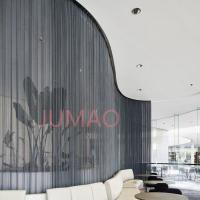 China Luxury Modern Spiral Aluminum Metal Mesh Curtains with Sliding Decorative Coil Drapery for Interior Partition for sale