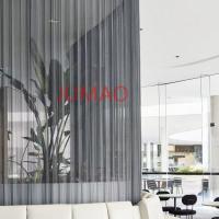 China Luxury Modern Spiral Aluminum Metal Mesh Curtains with Sliding Decorative Coil Drapery for Interior Partition for sale
