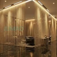 China Rust Resistant Metal Bead Ball Curtains as Space Divider with Custom Colors for Indoor Decorative Metal Beaded Curtains for sale