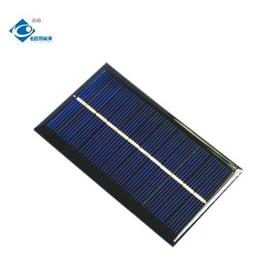China 1.1W Easy Carrying Portable Solar Panels ZW-11065-6V Epoxy Resin Solar Panel 0.18A Solar Panels Charger for sale