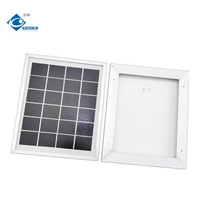 China 2.5W Photovoltaic Portable Solar Panel ZW-2.5W-6VM Mini Glass Laminated Solar Panels Charger 6V for sale