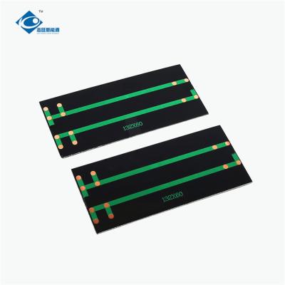 China 132X60X2.2mm ZW-13260P PET Solar Panel 0.6W for dc solar power system for sale