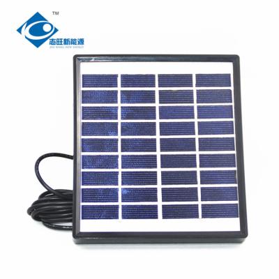 China Zhiwang 9V Mini Poly Photovoltaic Solar Panel 1.5W Glass Laminated Solar Panel Charger ZW-1.5W-9V for sale