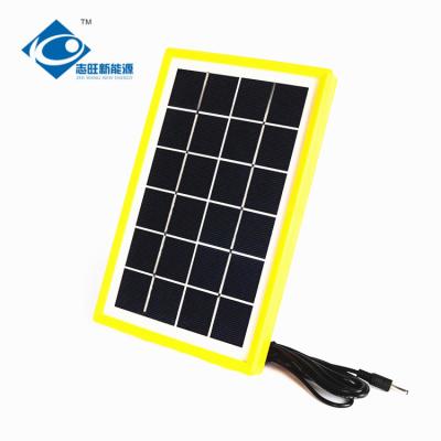 China 3 Watt Solar Photovoltaic Panels Max Current 0.51A ZW-3W-6V-1 mini home solar energy systems for sale
