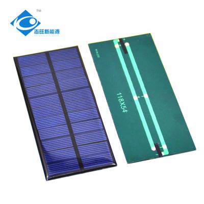 China 0.95W Customized Epoxy Resin Solar Panel 5.5V Mini Portable Solar Panel Charger ZW-11854 for sale